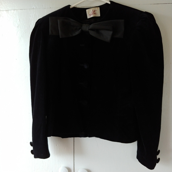 C'est Simone | Jackets & Coats | Vintage Cest Simone Black Velvet ...